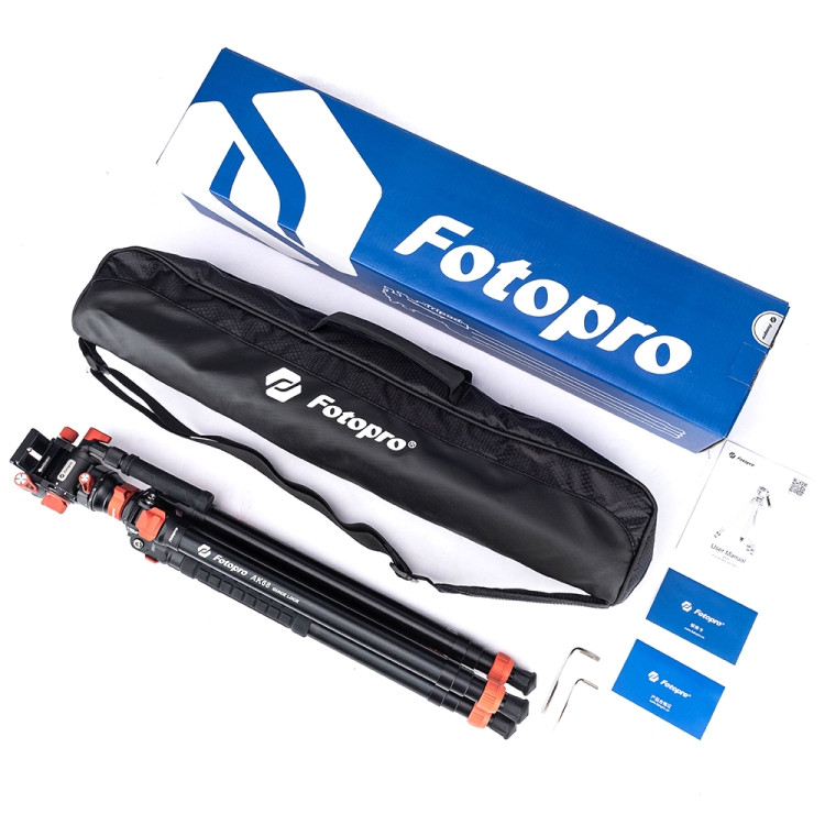 Fotopro AK68 Trépied à tête fluide robuste Trépied à verrouillage ...
