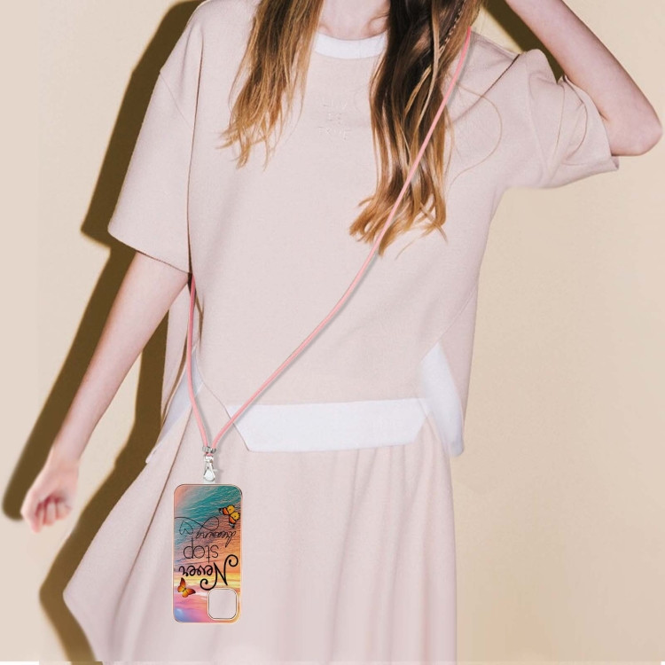 Motif de galvanoplastie IMD TPU Case antichoc avec lanière à col pour ...