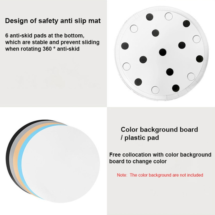 Télécommande à distance 52cm Tableau de platine tournant à rotation ...