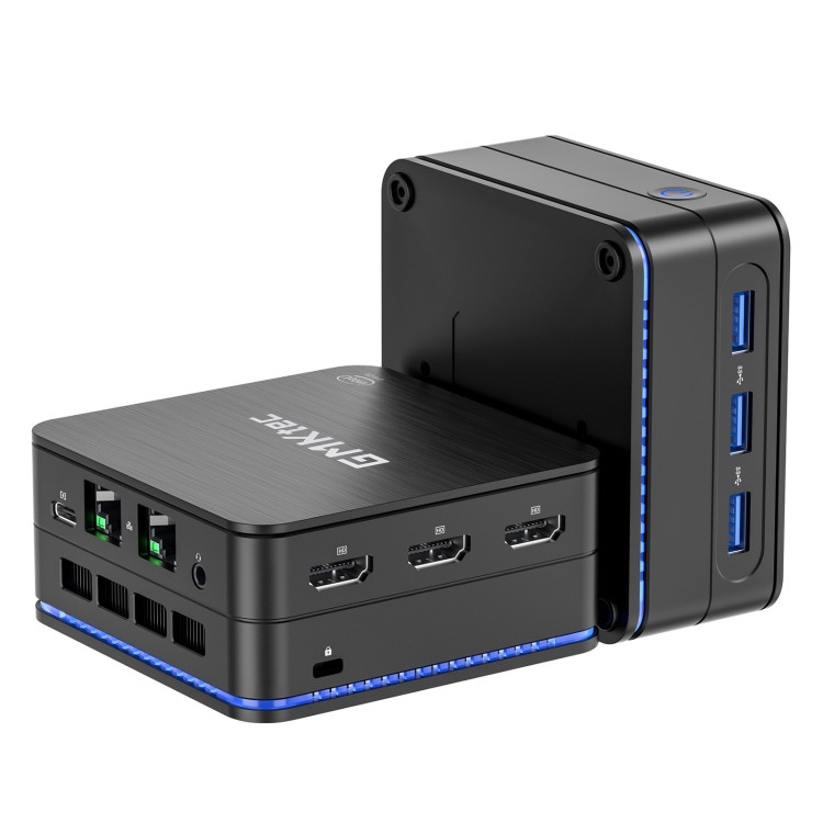 Mini PC GMK KB7 Windows 11 Pro, 16 Go + 512 Go, Intel Pentium Silver N6005 Quad Core, prise en ...