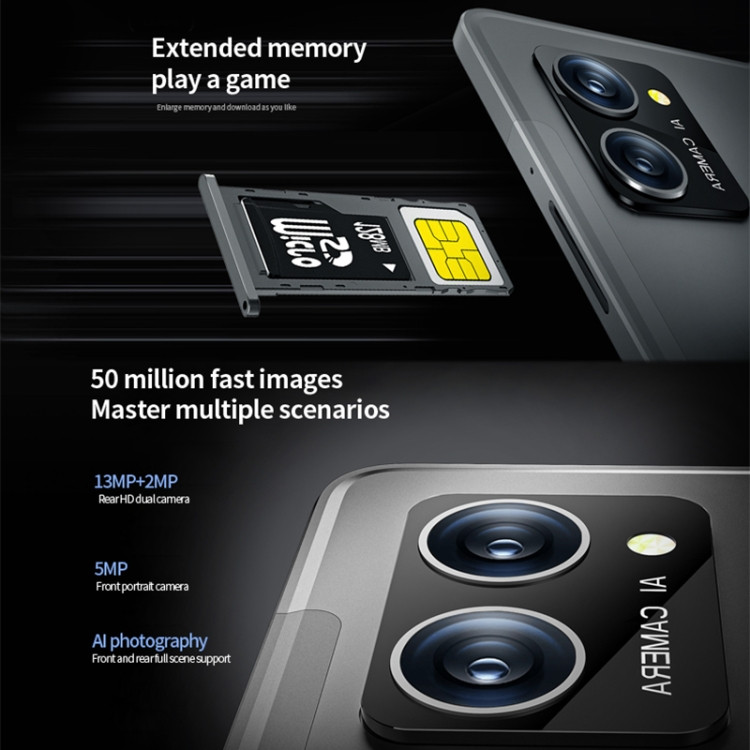 Tablette PC BDF P60 4G LTE 10,1 pouces, 8 Go + 128 Go, Android 11 ...