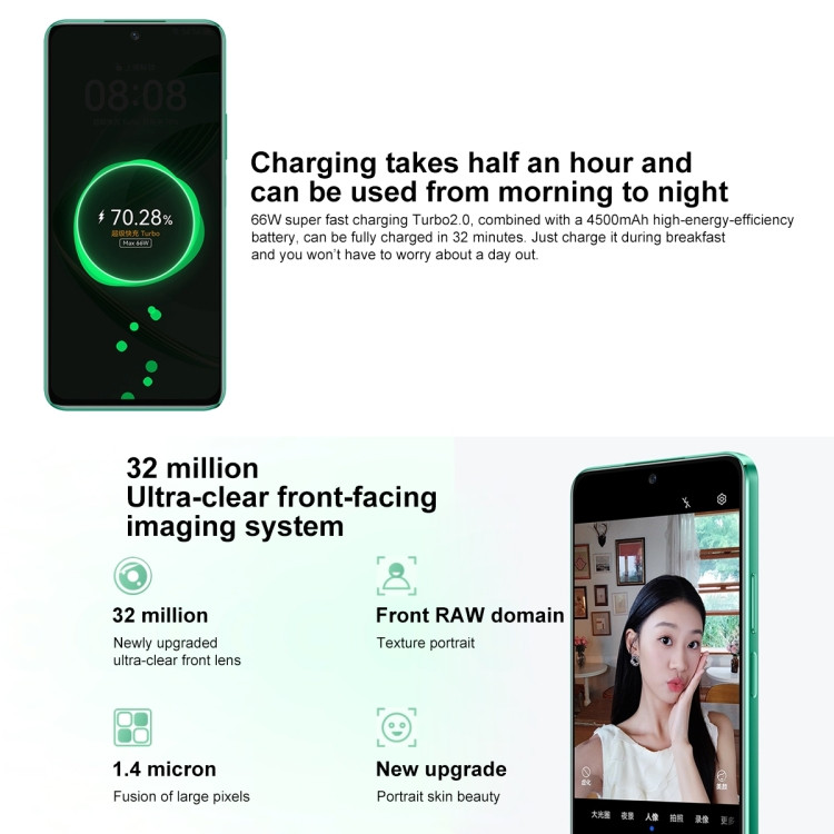 HUAWEI nova 11 SE, 256 Go, identification par empreinte digitale à l'écran, 6,67 pouces ...