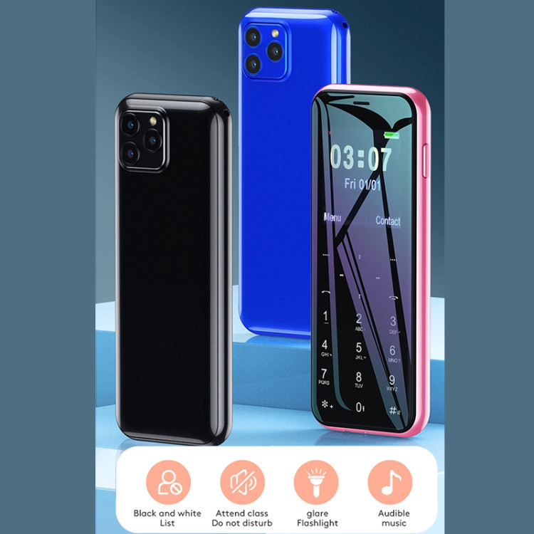 Téléphone mobile de carte ULCOOL V8, Batterie 1000mAh, 1,44 pouce ...