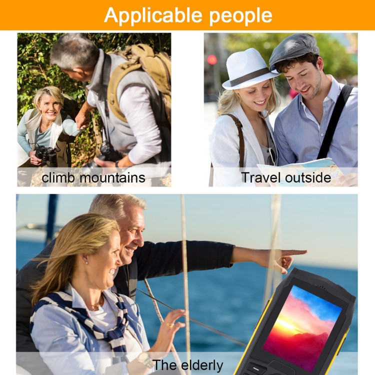 Téléphone robuste Rugtel R1D, IP68 étanche à la poussière et aux chocs ...