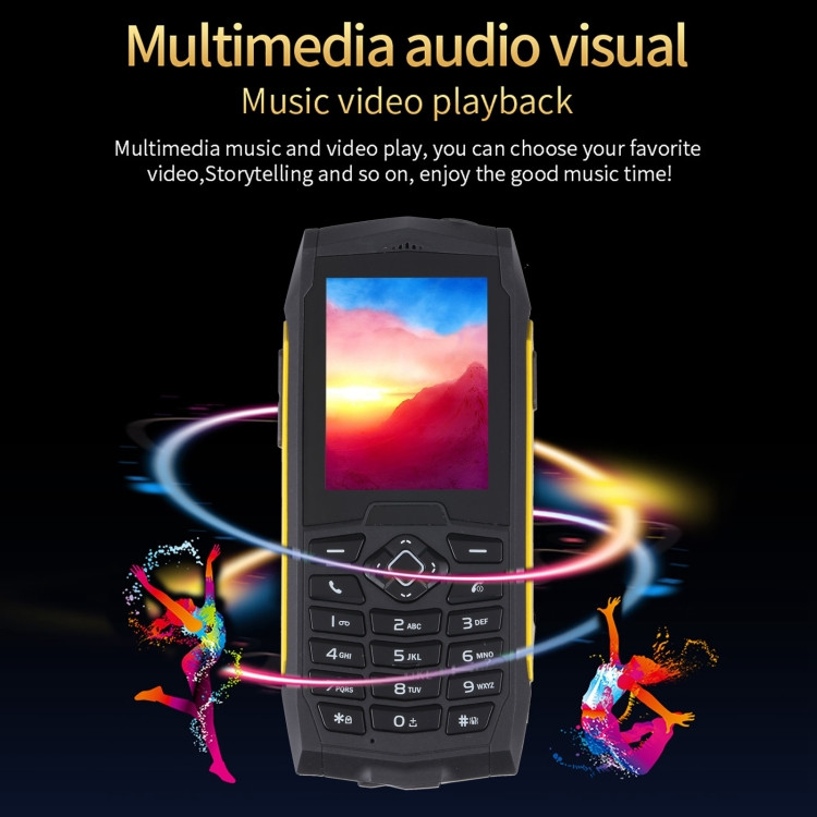 Téléphone robuste Rugtel R1D, IP68 étanche à la poussière et aux chocs ...