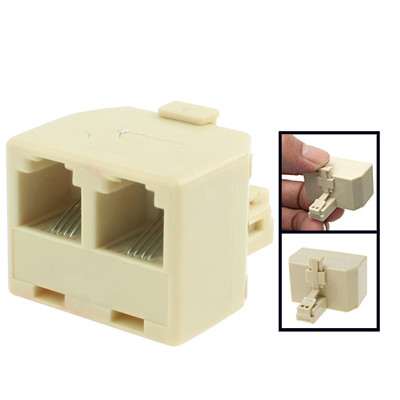 Adaptateur RJ11 mâle vers 2 prises femelle RJ11