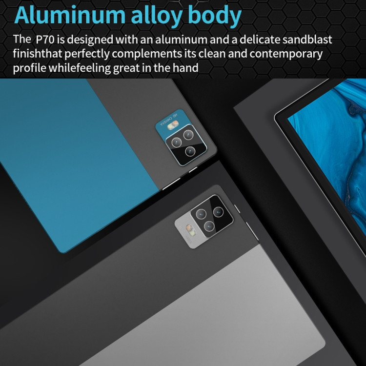 Tablette PC BDF P70 4G LTE, 10,1 pouces, 8 Go + 128 Go, Android 12.0 ...