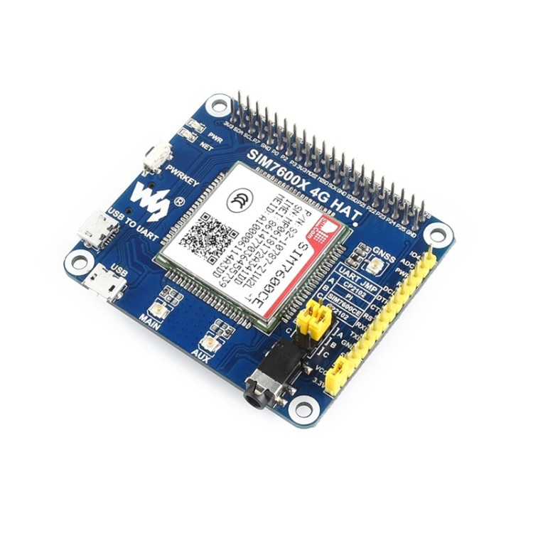 Waveshare 4G / 3G / 2G / GSM / GPRS / GNSS HAT pour Raspberry Pi, LTE ...